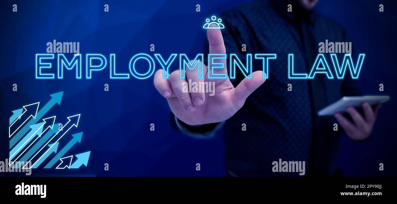 Sign displaying Employment Law. Business concept deals with legal ...
