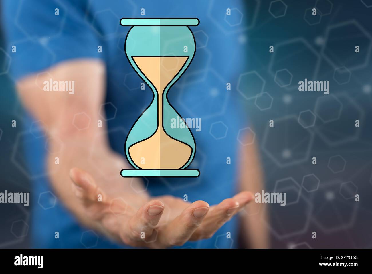 Deadline concept above the hand of a man in background Stock Photo - Alamy