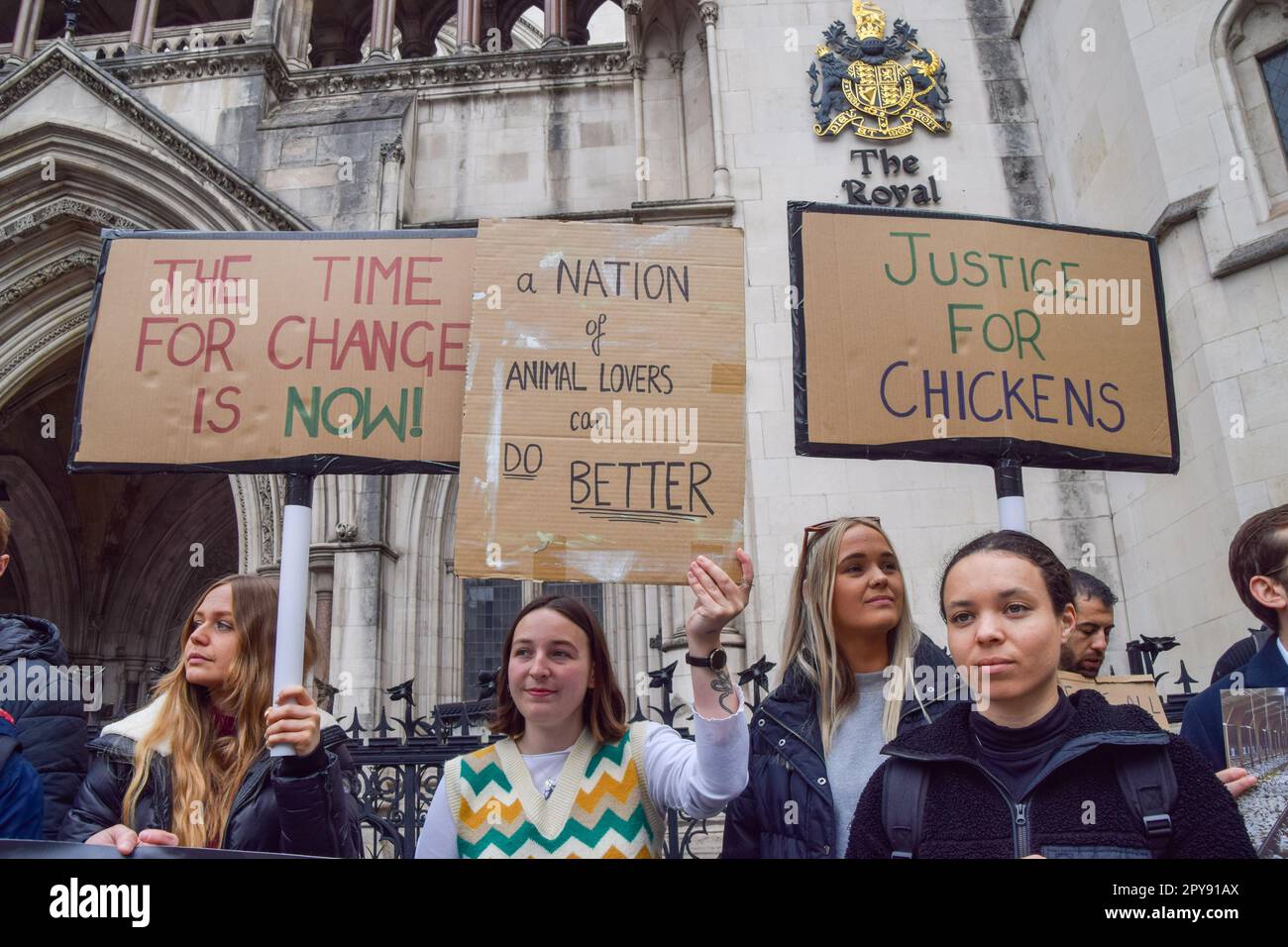 London, England, UK. 3rd May, 2023. Protesters gathered outside the ...