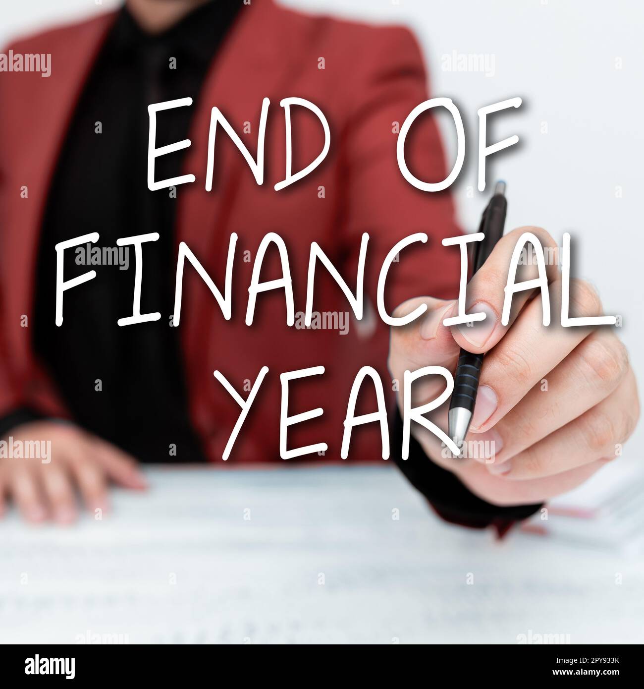 Conceptual display End Of Financial Year. Word Written on Revise and ...