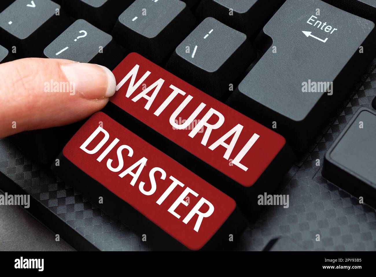 Conceptual display Natural Disaster. Business idea occurring in the ...
