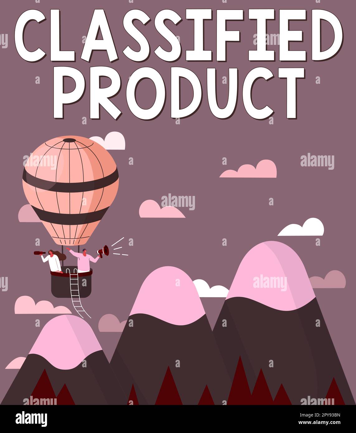 Sign displaying Classified Product. Business overview Sensitive Data ...