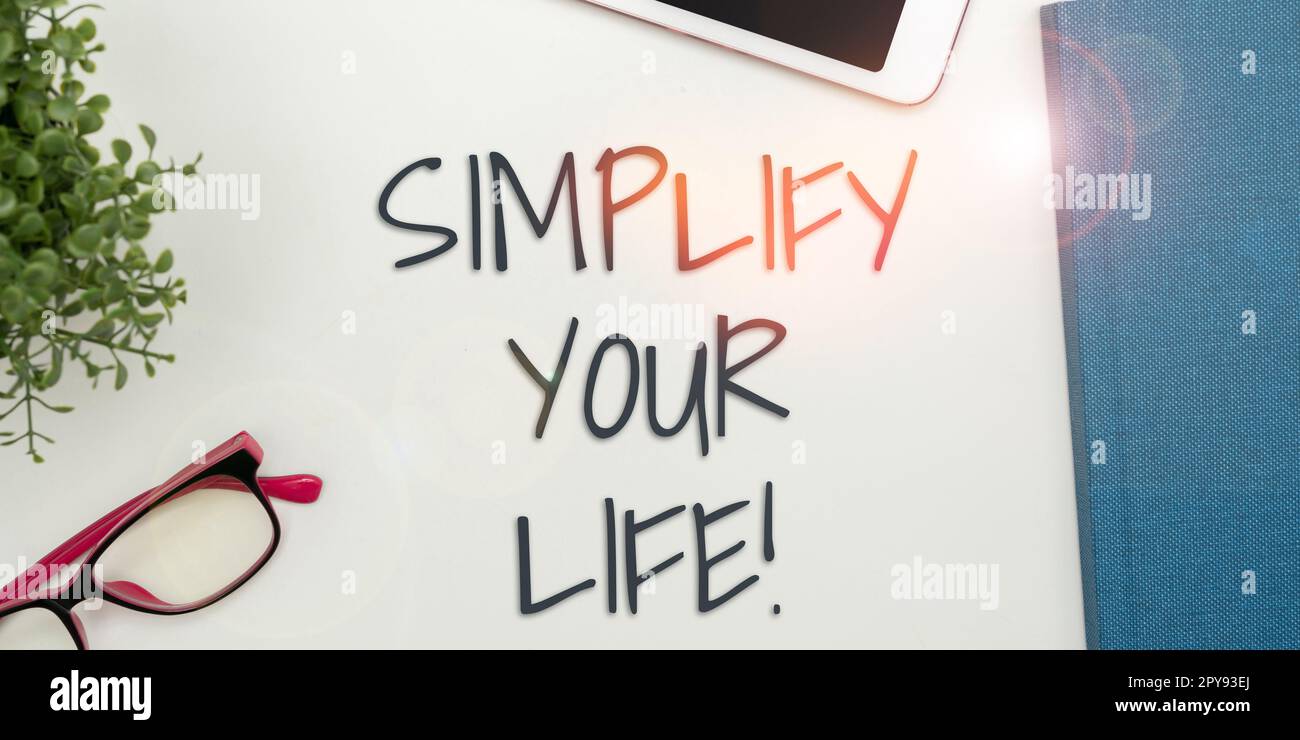 Simplify hi-res stock photography and images - Alamy