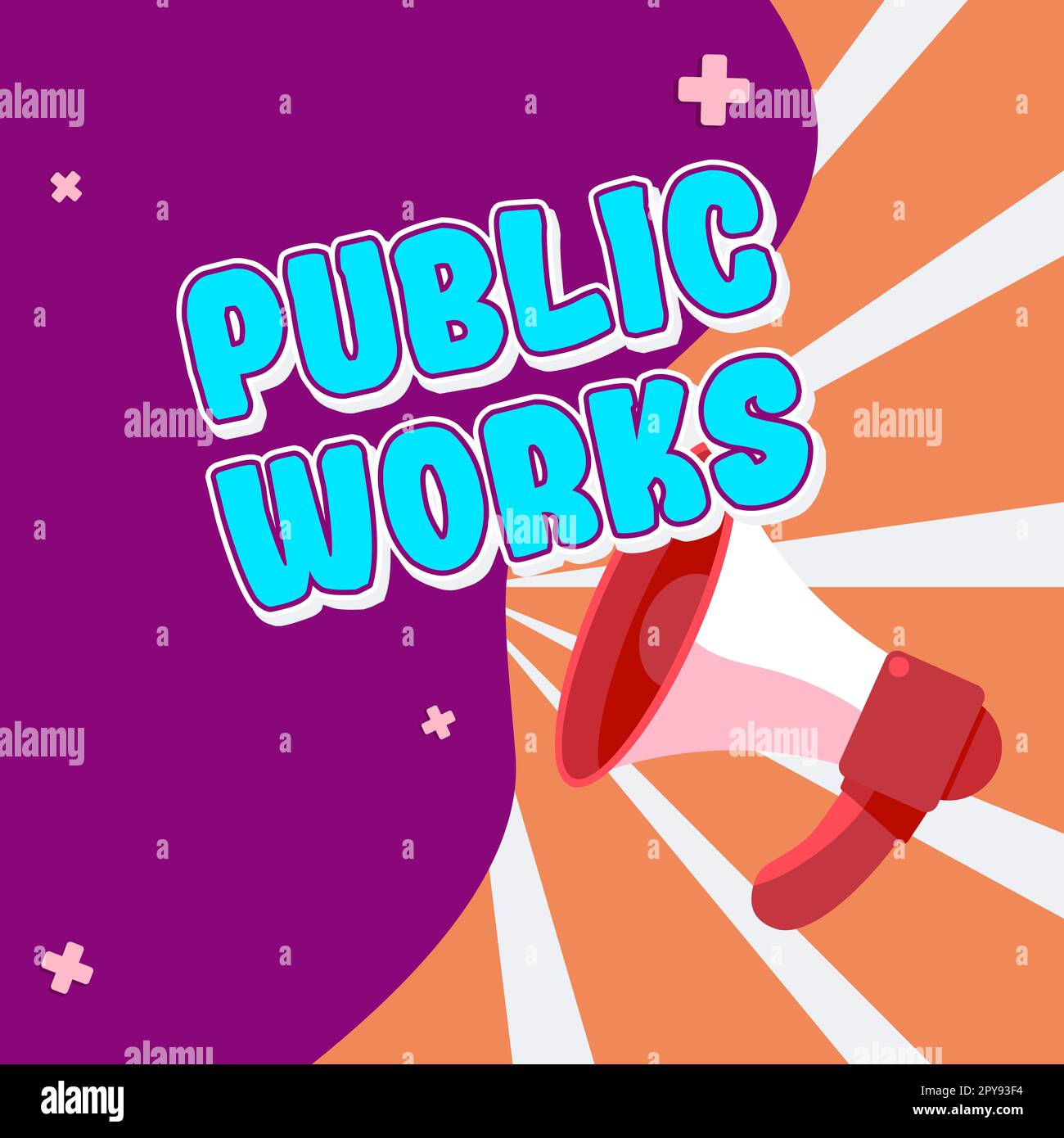 Conceptual display Public Works. Business showcase Describes the ...