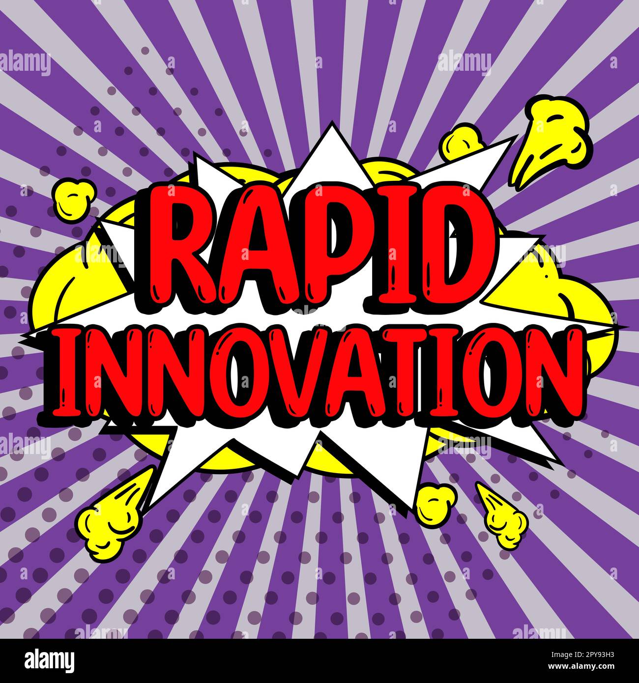Handwriting text Rapid Innovation. Word Written on characteristic of a ...
