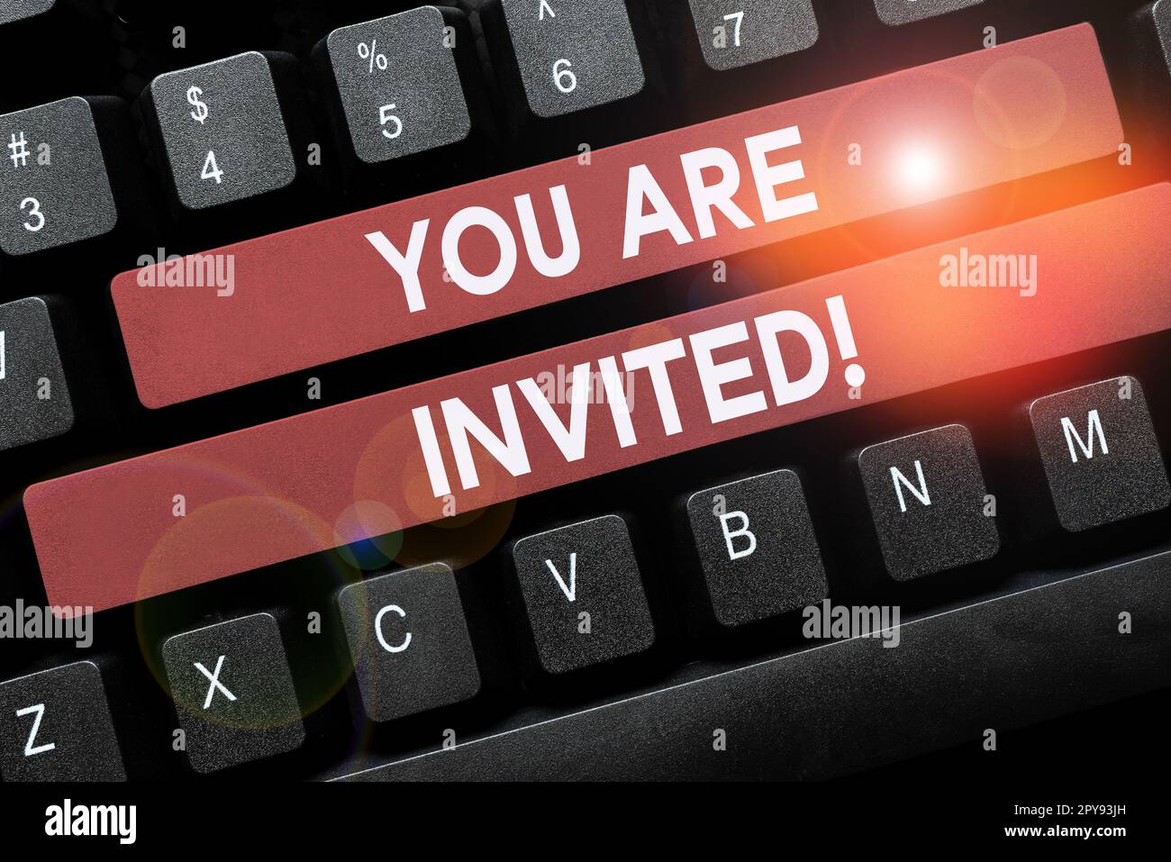 Conceptual caption You Are Invited. Concept meaning Receiving and ...