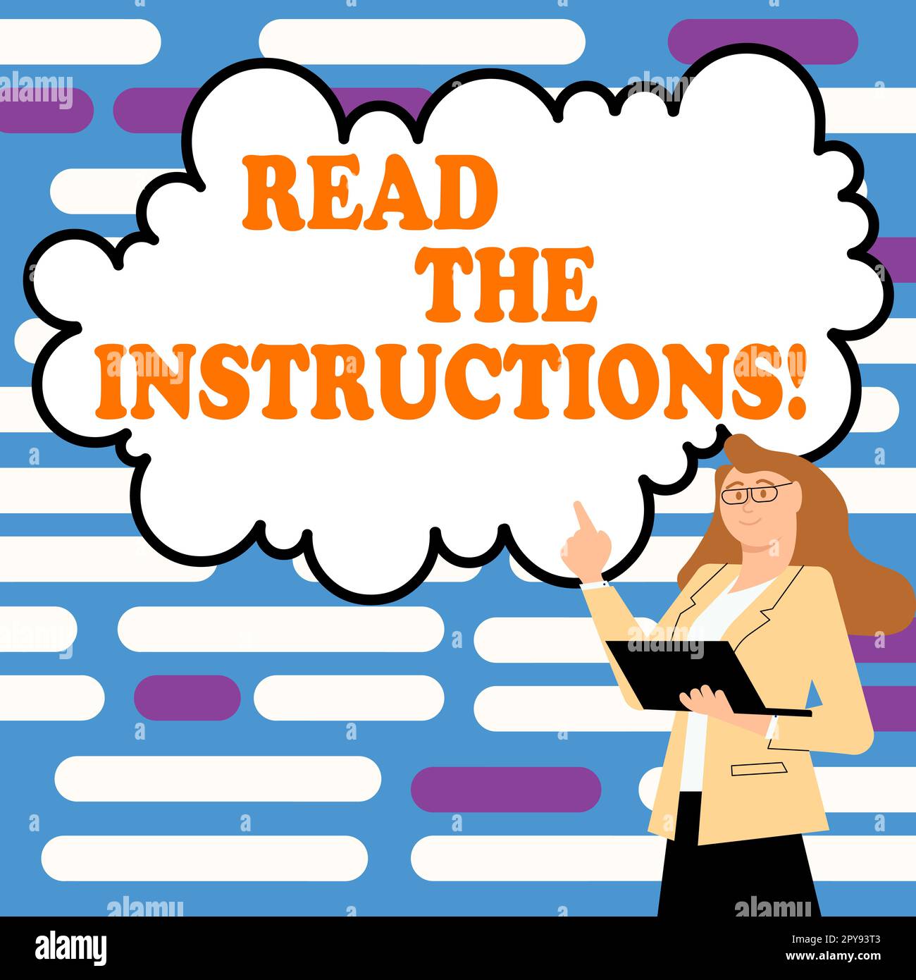 Sign displaying Read The Instructions. Conceptual photo carefully read something that someone ...