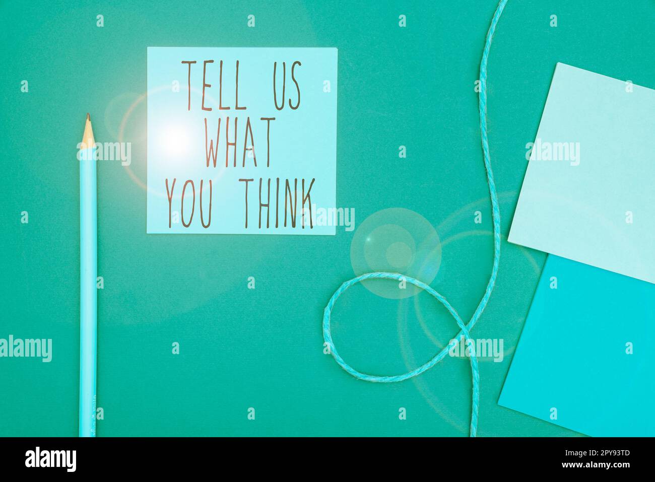 Inspiration showing sign Tell Us What You Think. Conceptual photo ...