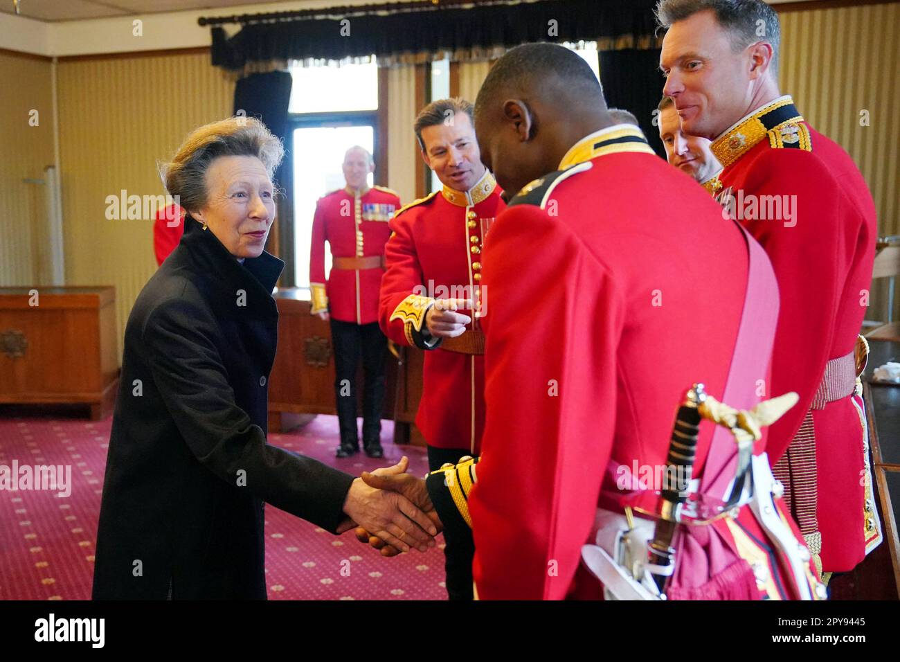 Britain's Princess Anne, as Colonel of The Blues and Royals (Royal ...