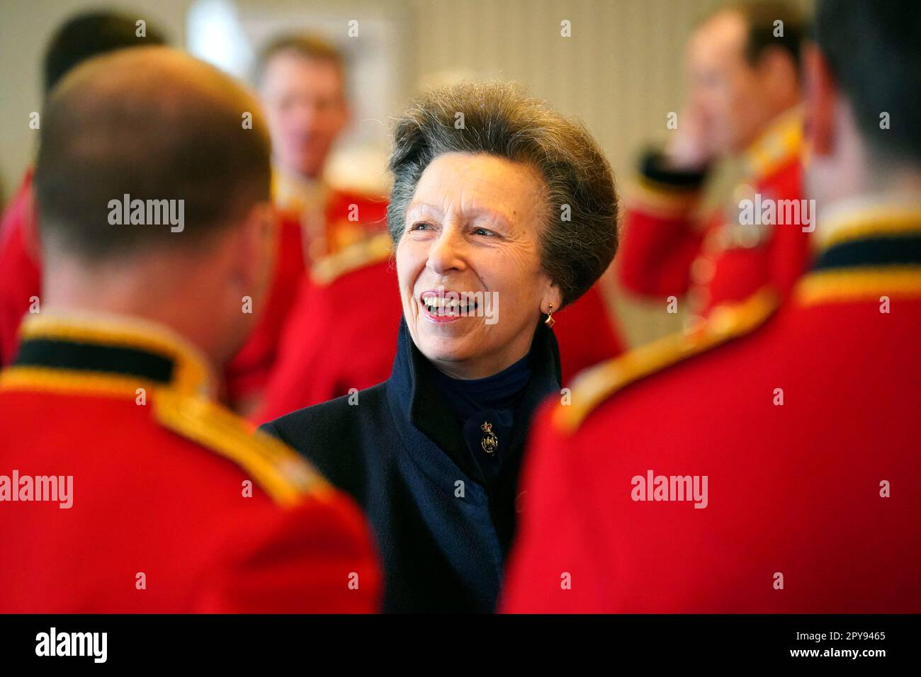 Britain's Princess Anne, as Colonel of The Blues and Royals (Royal ...