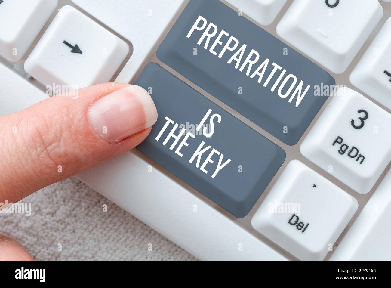 Inspiration showing sign Preparation Is The Key. Business idea action ...