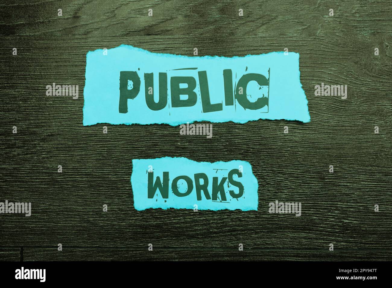 Sign displaying Public Works. Business approach Describes the viewing ...