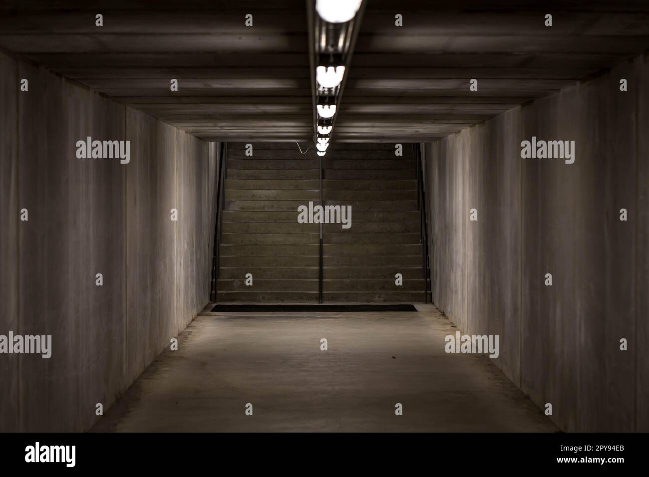 Concrete corridor passage hi-res stock photography and images - Alamy