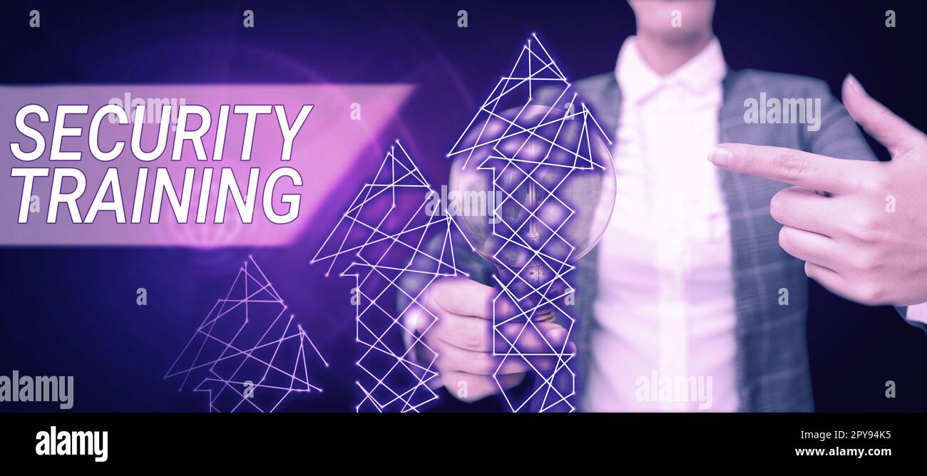 Inspiration showing sign Security Training. Internet Concept providing ...