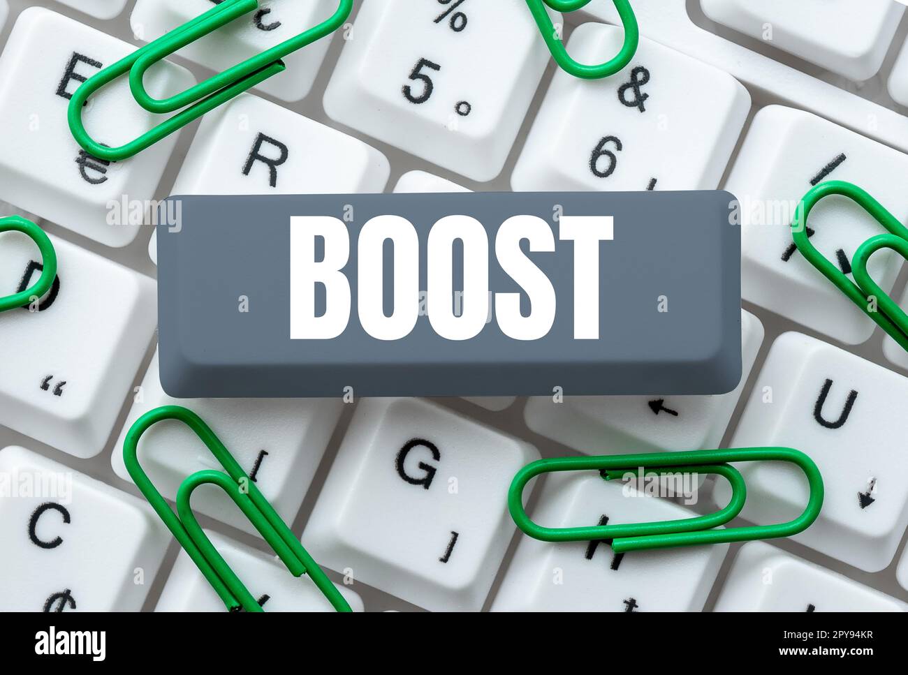 Text caption presenting Boost. Concept meaning a source of help or ...