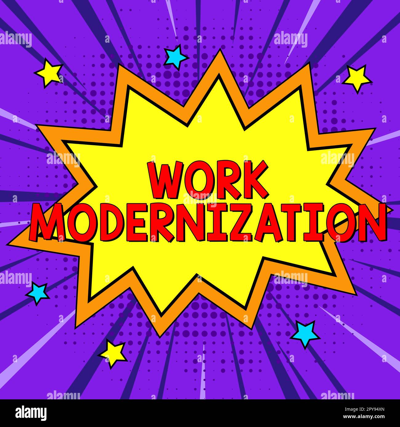 Inspiration showing sign Work Modernization. Business idea changing ...