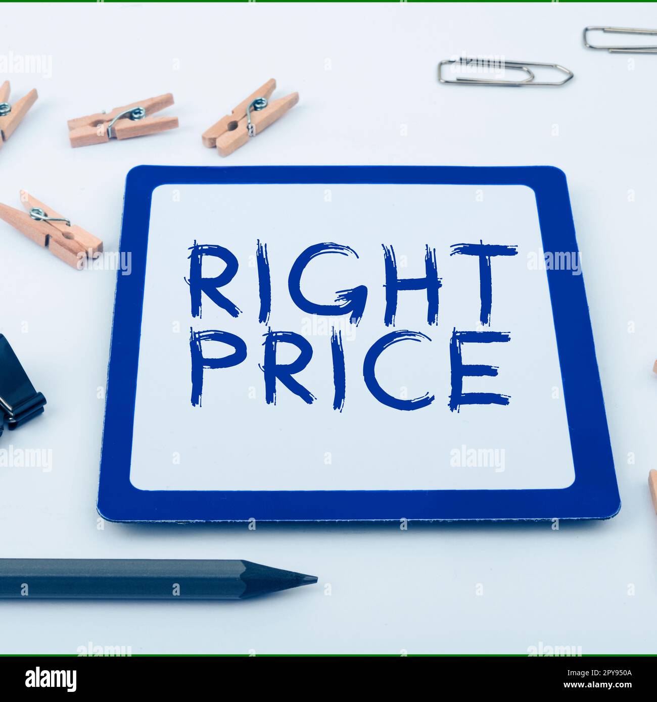 Text caption presenting Right Price. Business overview the amount of ...