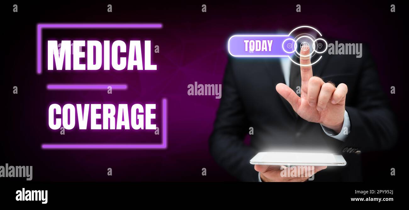 Conceptual caption Medical Coverage. Concept meaning inclusion within ...