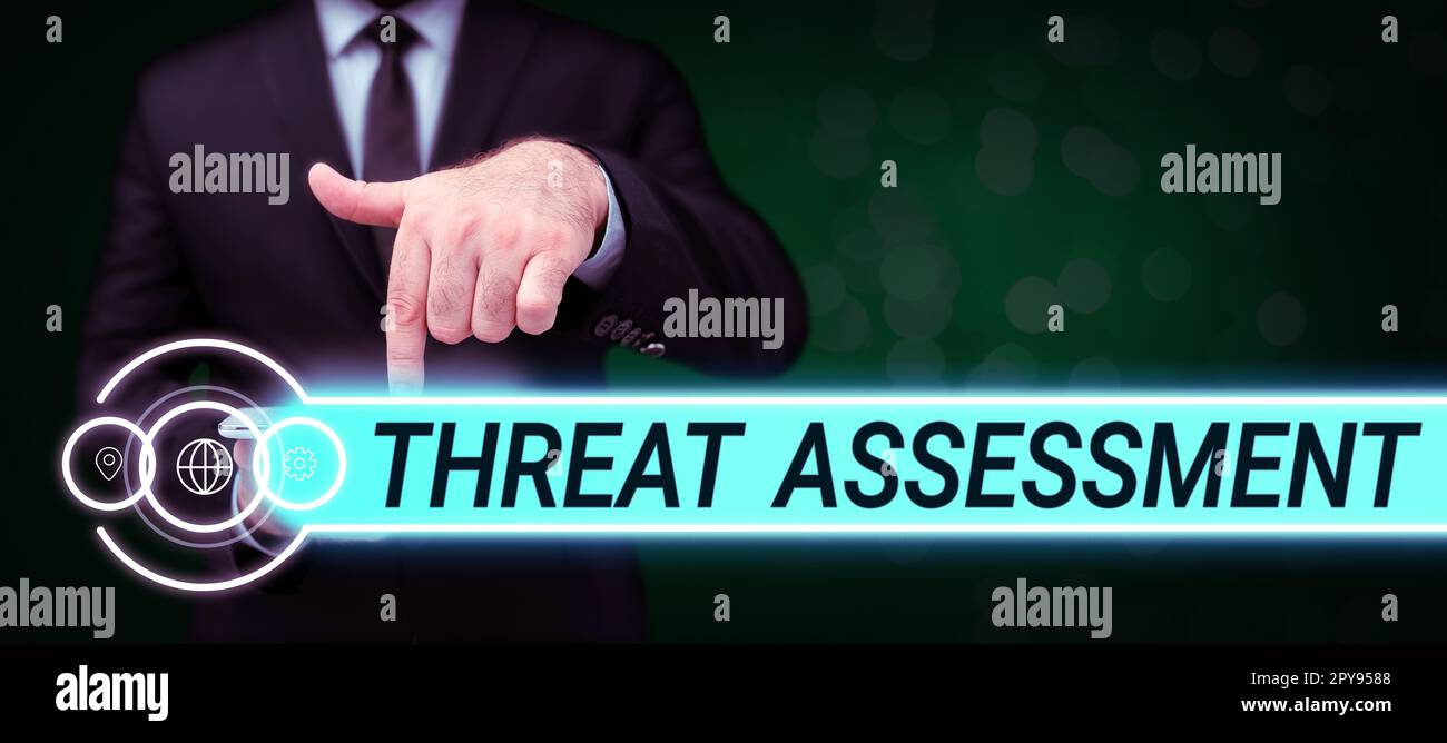 Conceptual caption Threat Assessment. Concept meaning determining the ... Conceptual caption Threat Assessment. Concept meaning determining the ...