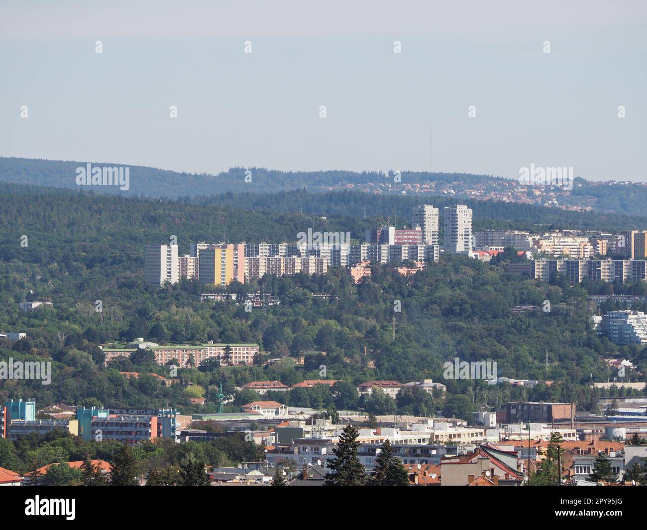 Aerial view of Brno Stock Photo - Alamy