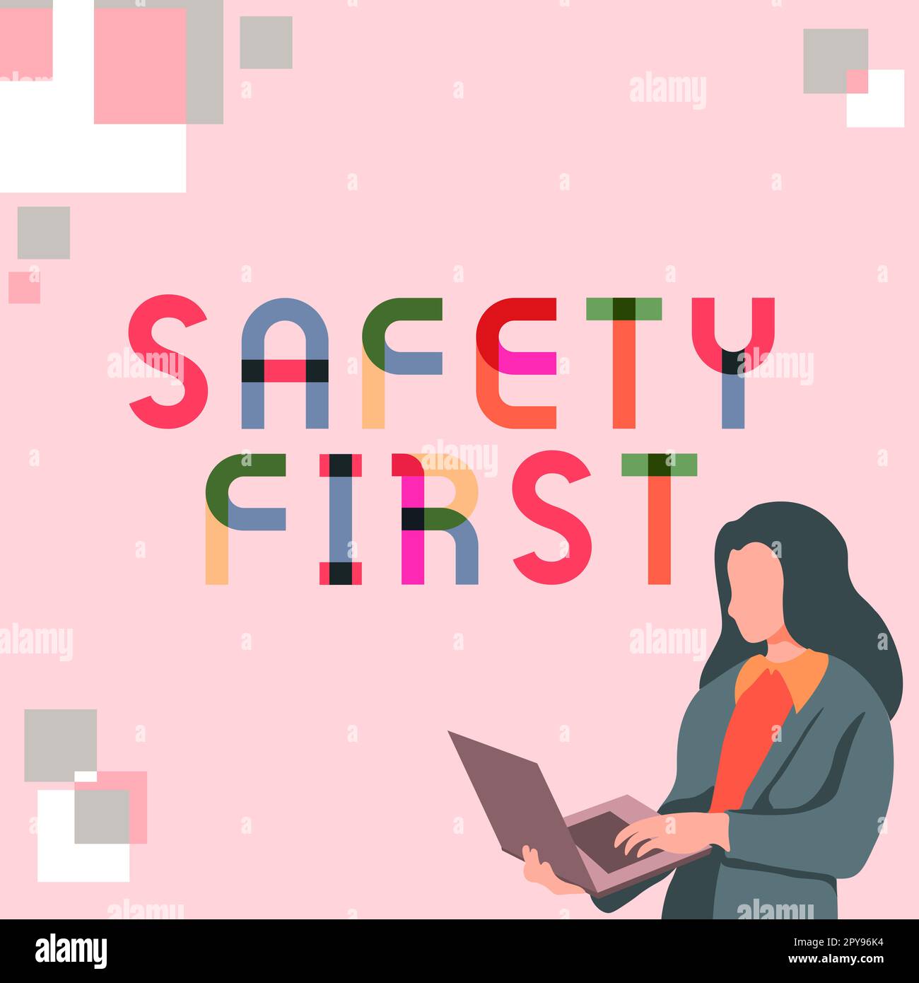 Sign displaying Safety First. Business idea Avoid any unnecessary risk ...