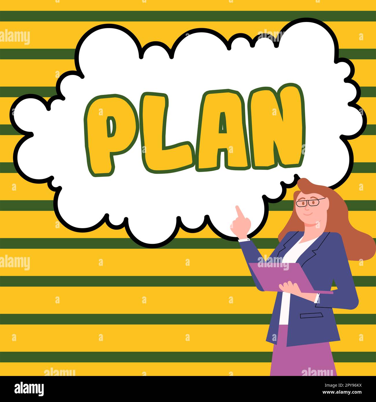 Handwriting text Plan. Internet Concept Start of a detailed proposal of ...