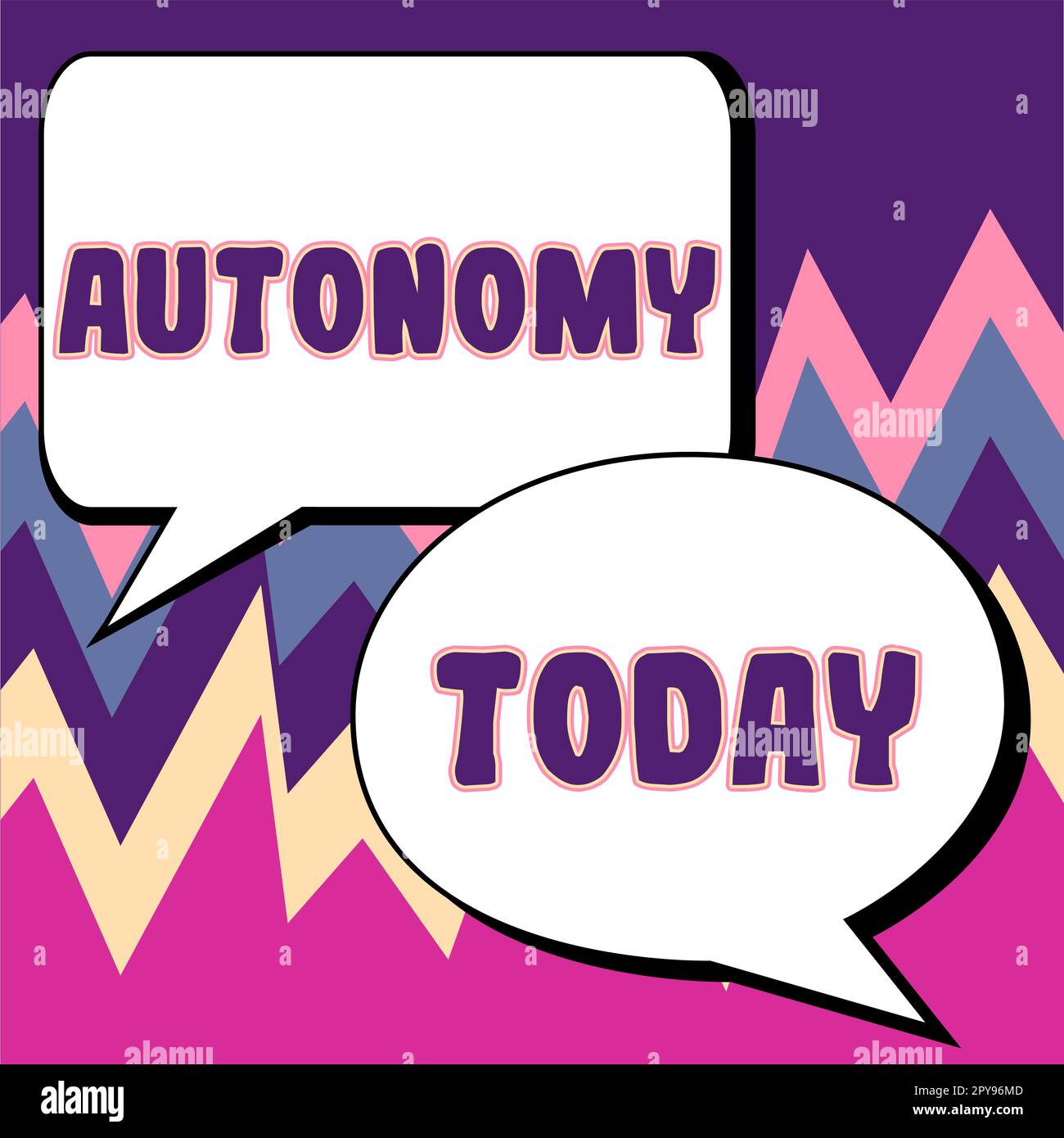 Sign displaying Autonomy. Internet Concept vehicle that can guide ...