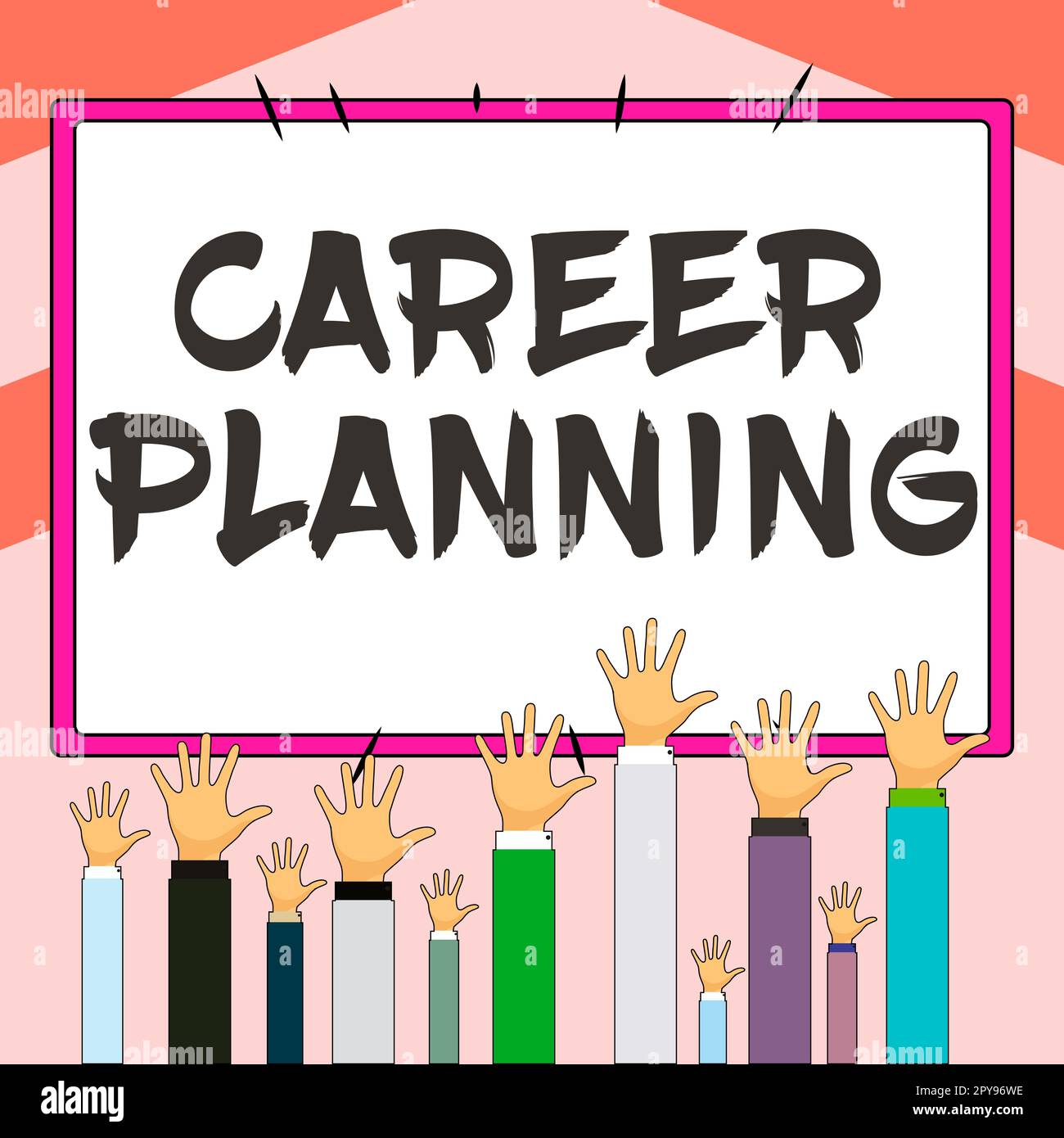 Conceptual display Career Planning. Business showcase A list of goals ...