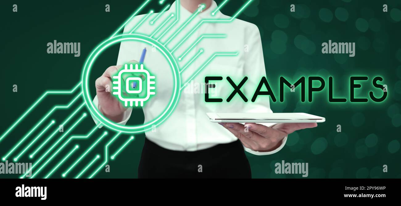 Text showing inspiration Examples. Conceptual photo photo Sample Model ...