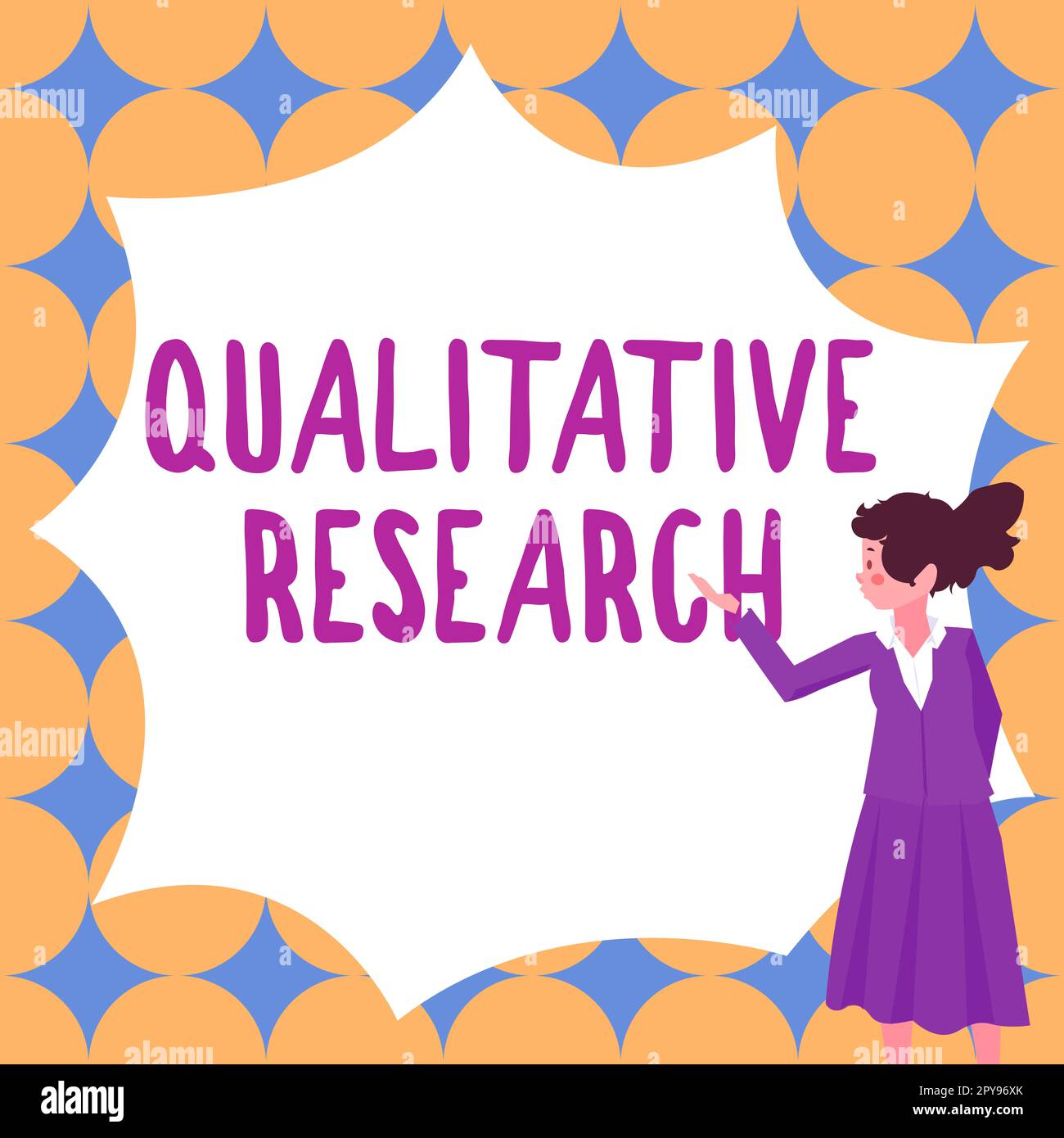 Sign displaying Qualitative Research. Concept meaning Certified to ...