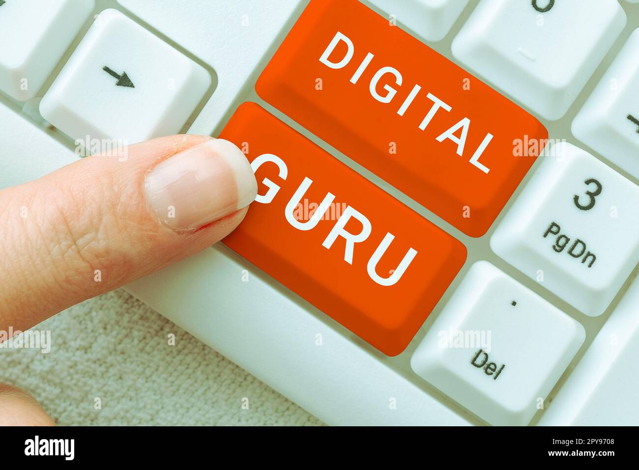 Conceptual display Digital Guru. Word Written on teacher and ...