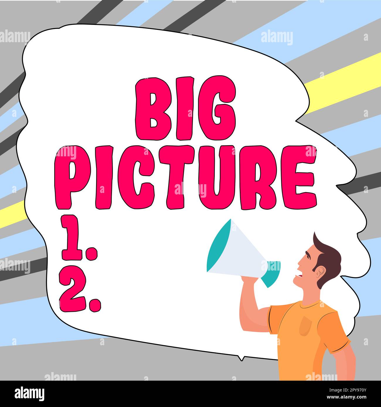Writing displaying text Big Picture. Concept meaning most important ...