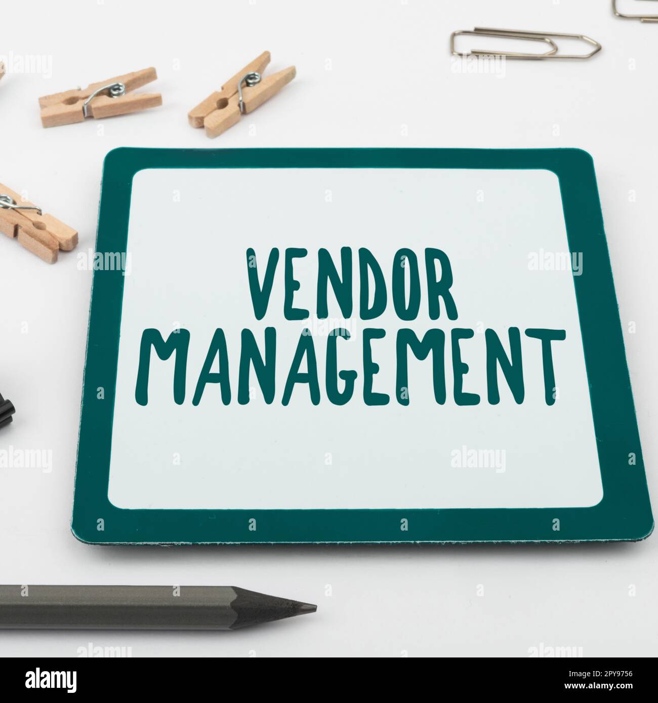 Conceptual display Vendor Management. Business approach activities ...