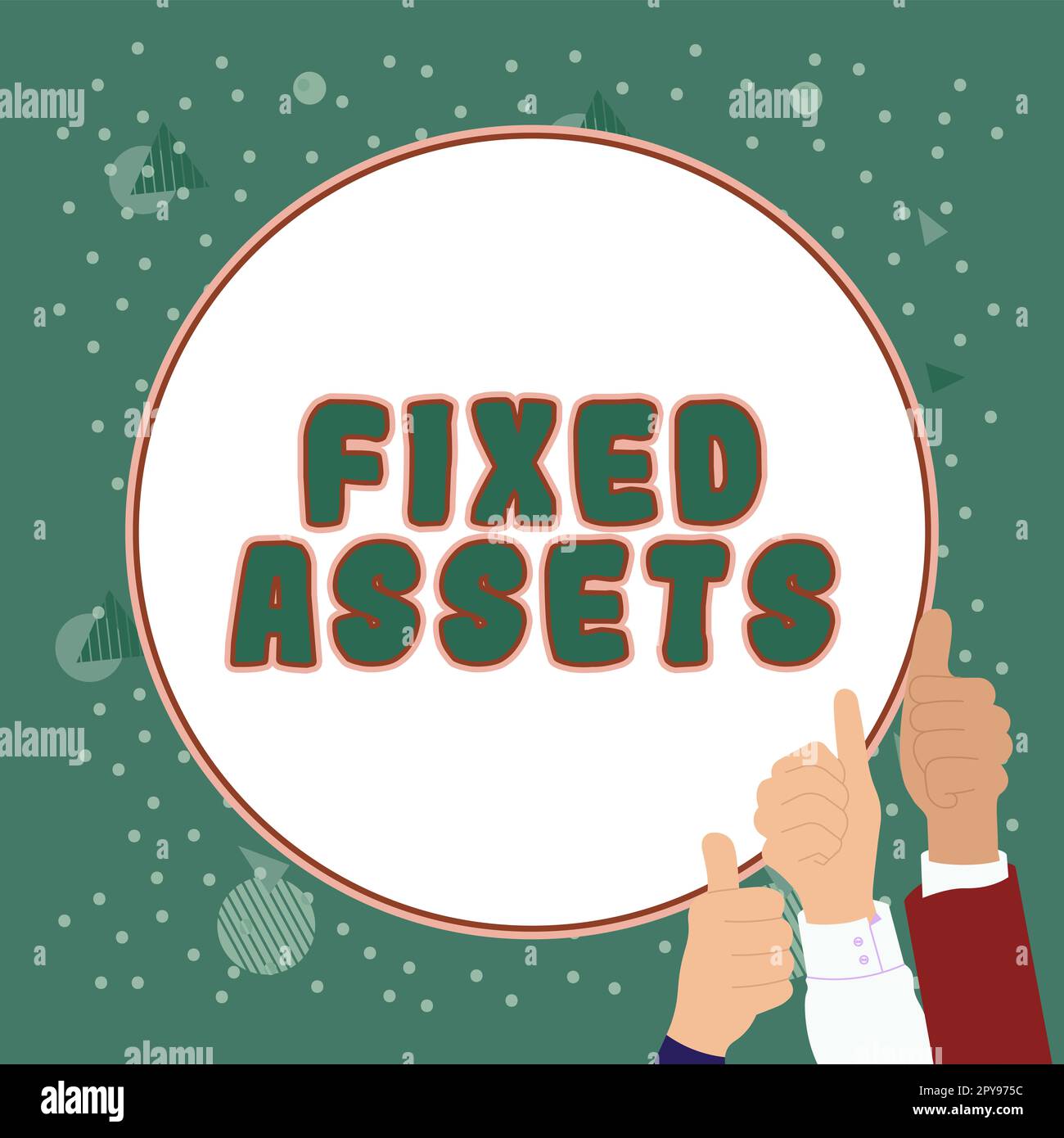 Hand writing sign Fixed Assets. Business overview long-term tangible ...