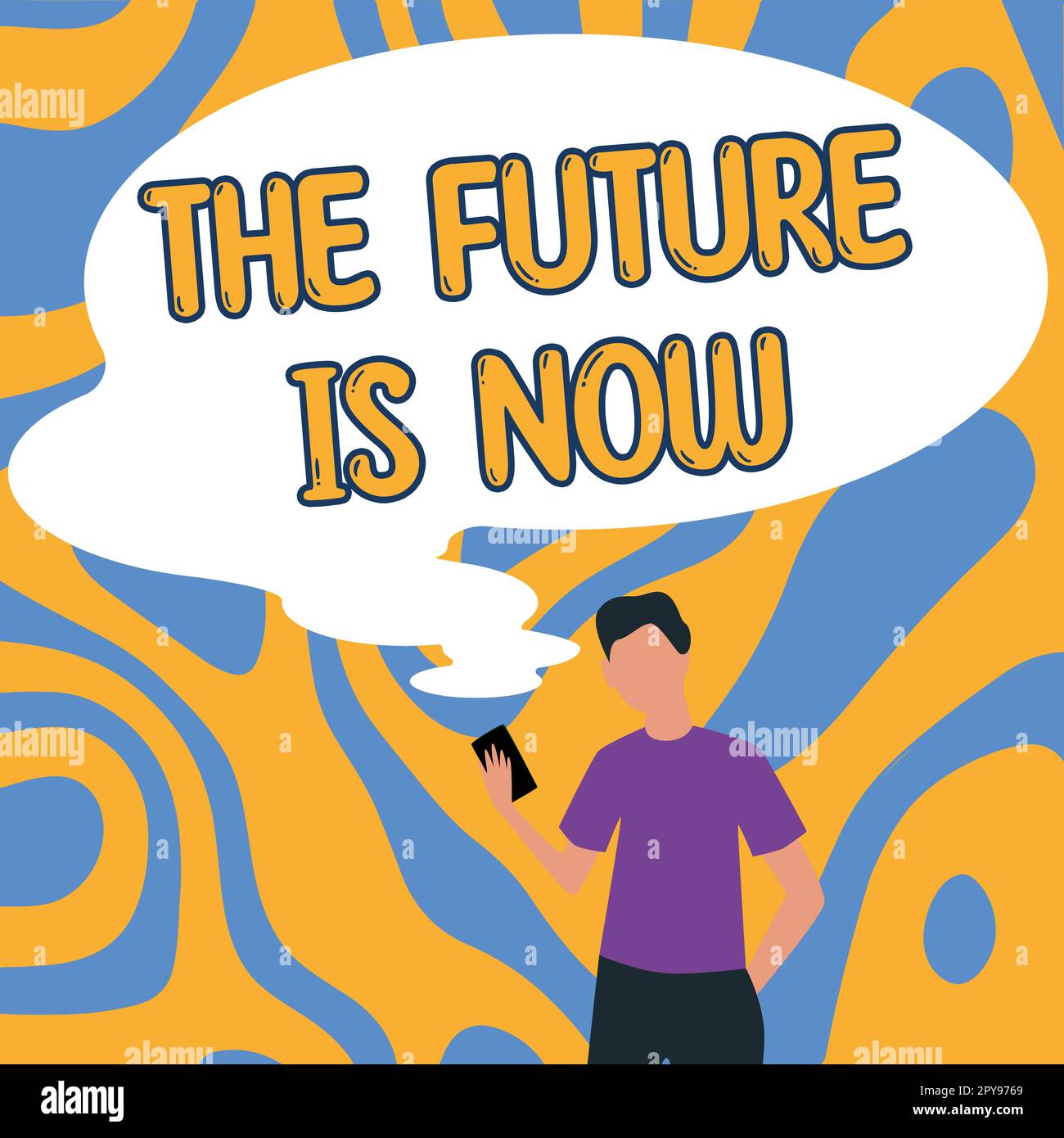 Conceptual display The Future Is Now. Business concept Make things now ...