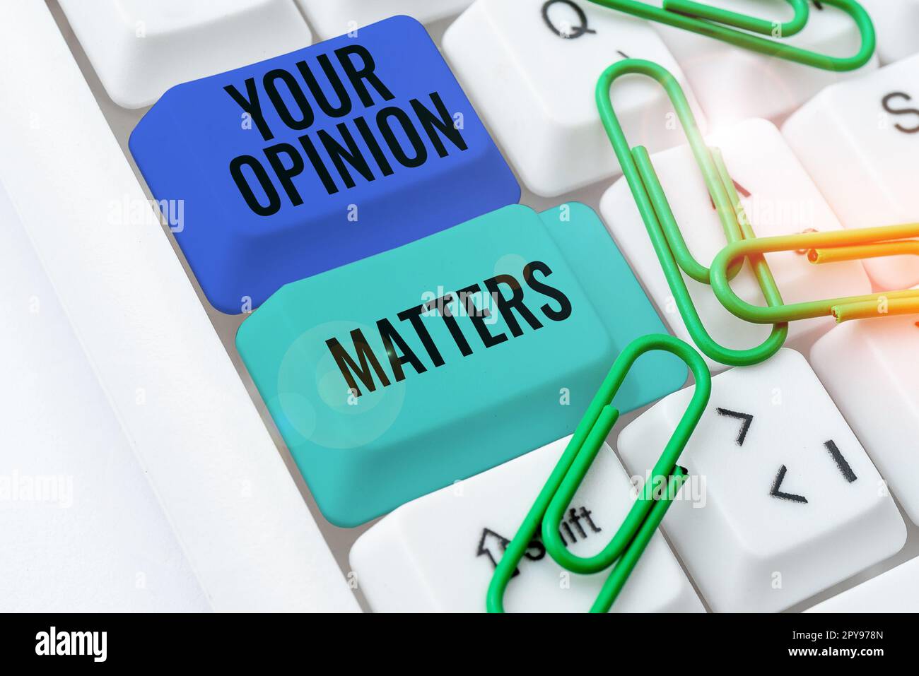 Sign displaying Your Opinion Matters. Conceptual photo to Have your say ...