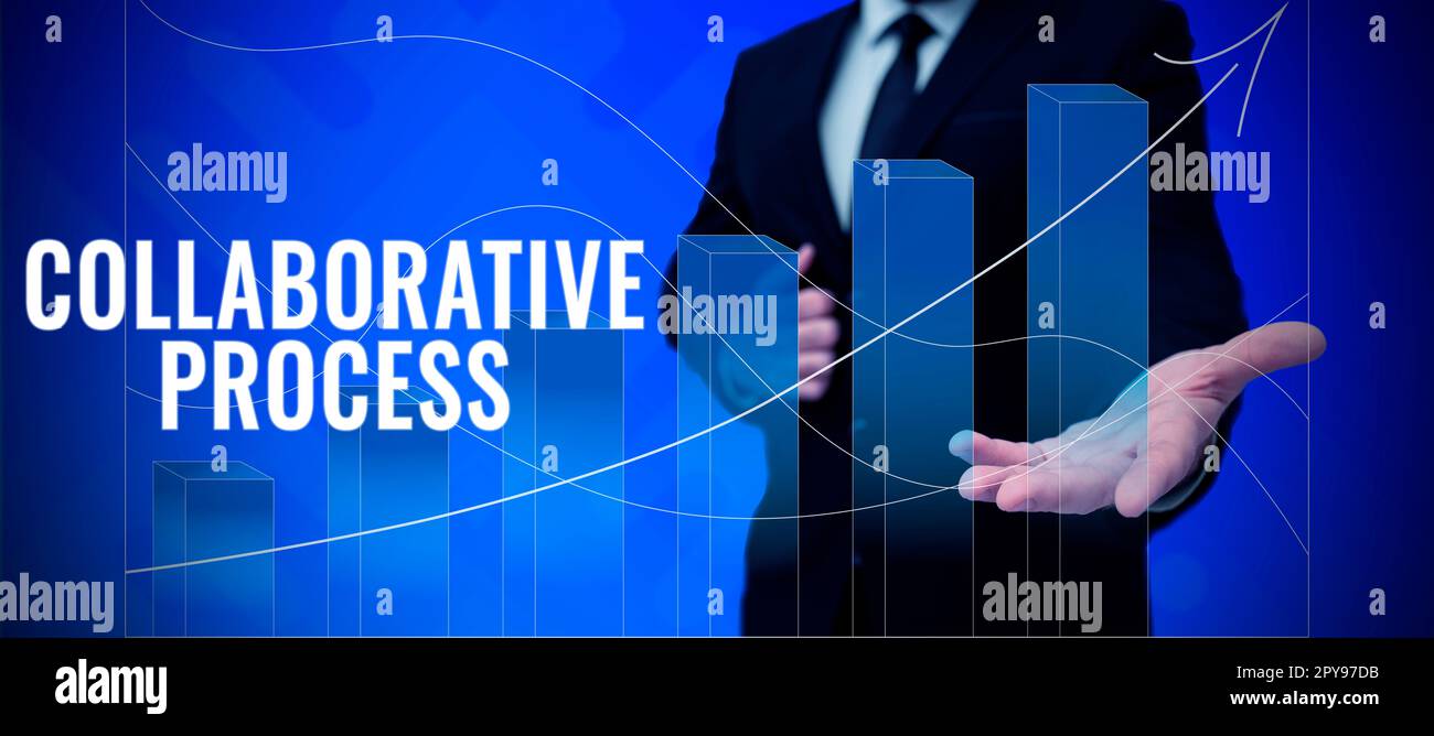 Inspiration showing sign Collaborative Process. Business overview ...