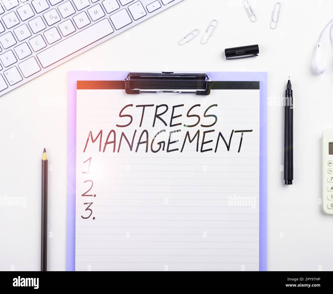Text showing inspiration Stress Management. Business concept learning ...