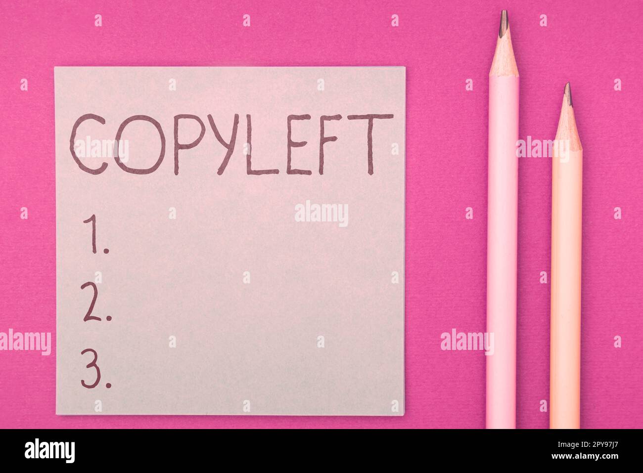 Text sign showing Copyleft. Business idea the right to freely use ...