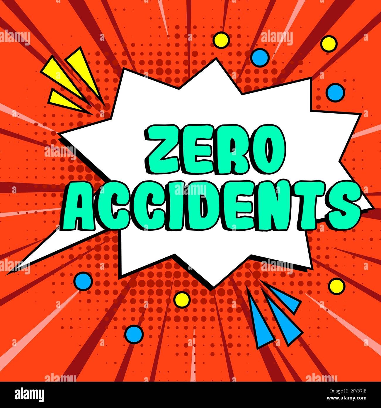 Hand writing sign Zero Accidents. Business concept important strategy ...