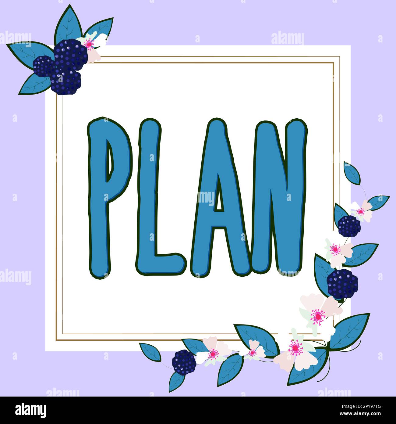 Inspiration showing sign Plan. Internet Concept Start of a detailed ...