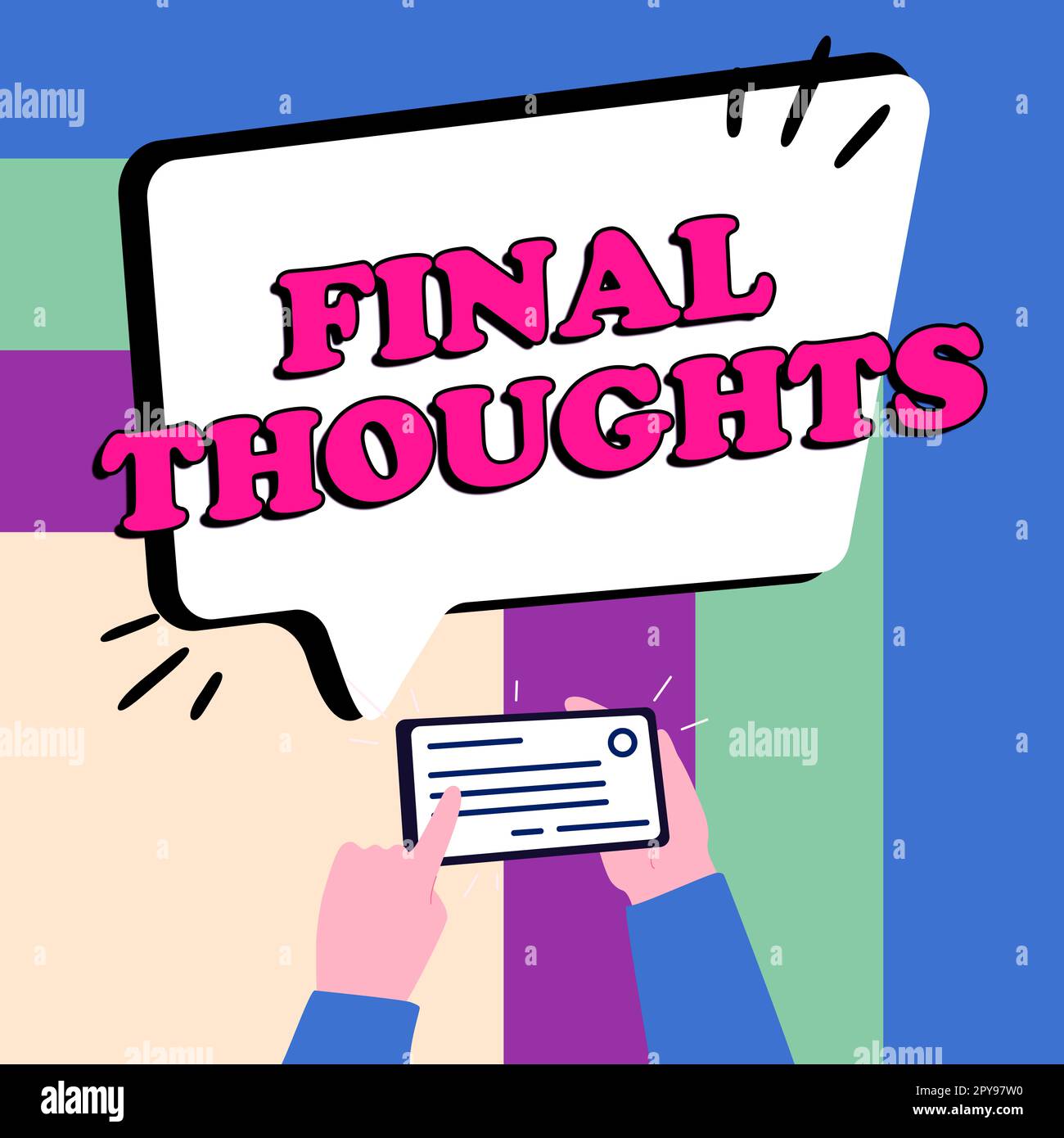 Conceptual display Final Thoughts. Word for Conclusion Last Analysis ...