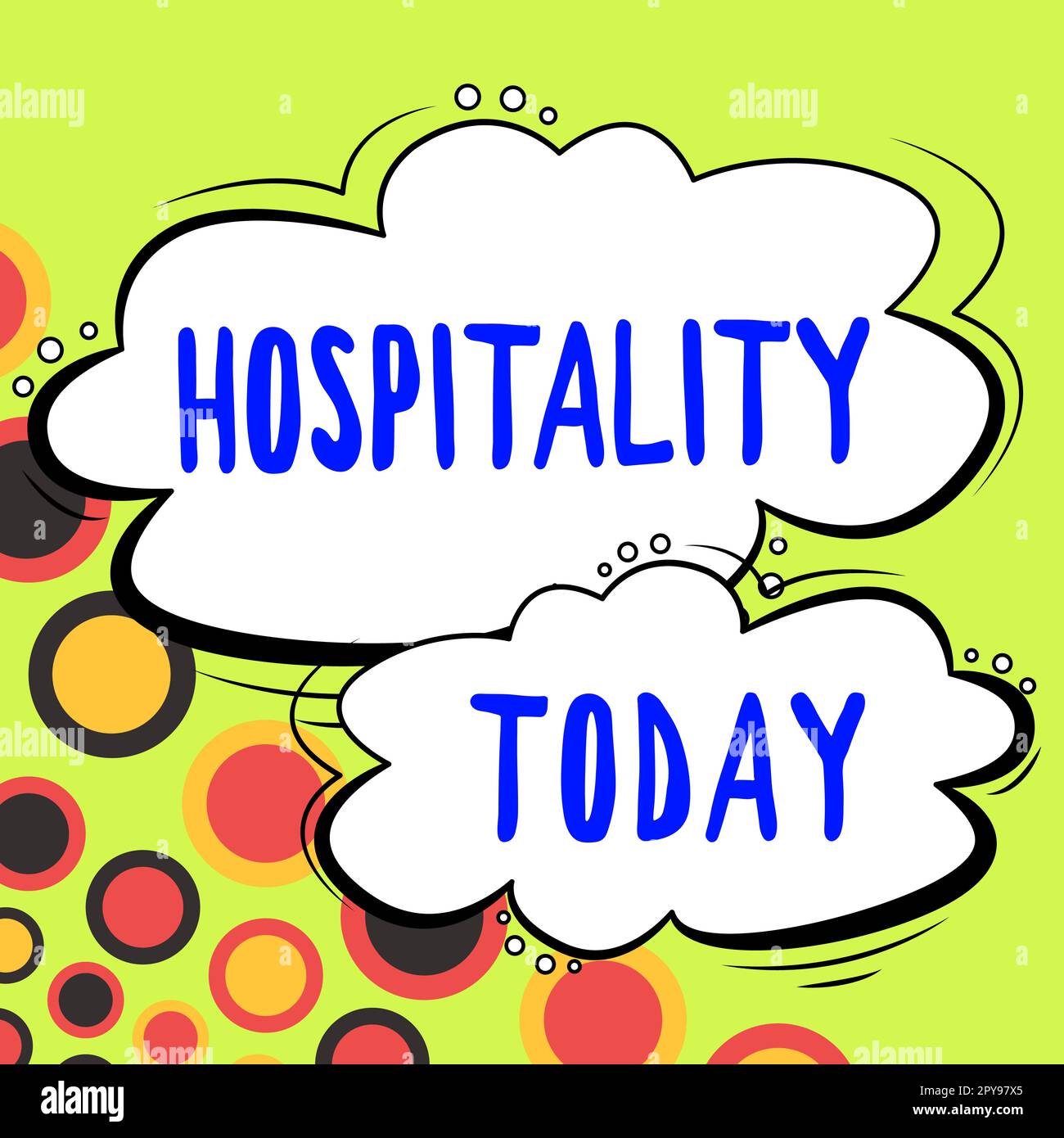 Inspiration showing sign Hospitality. Business overview the friendly ...
