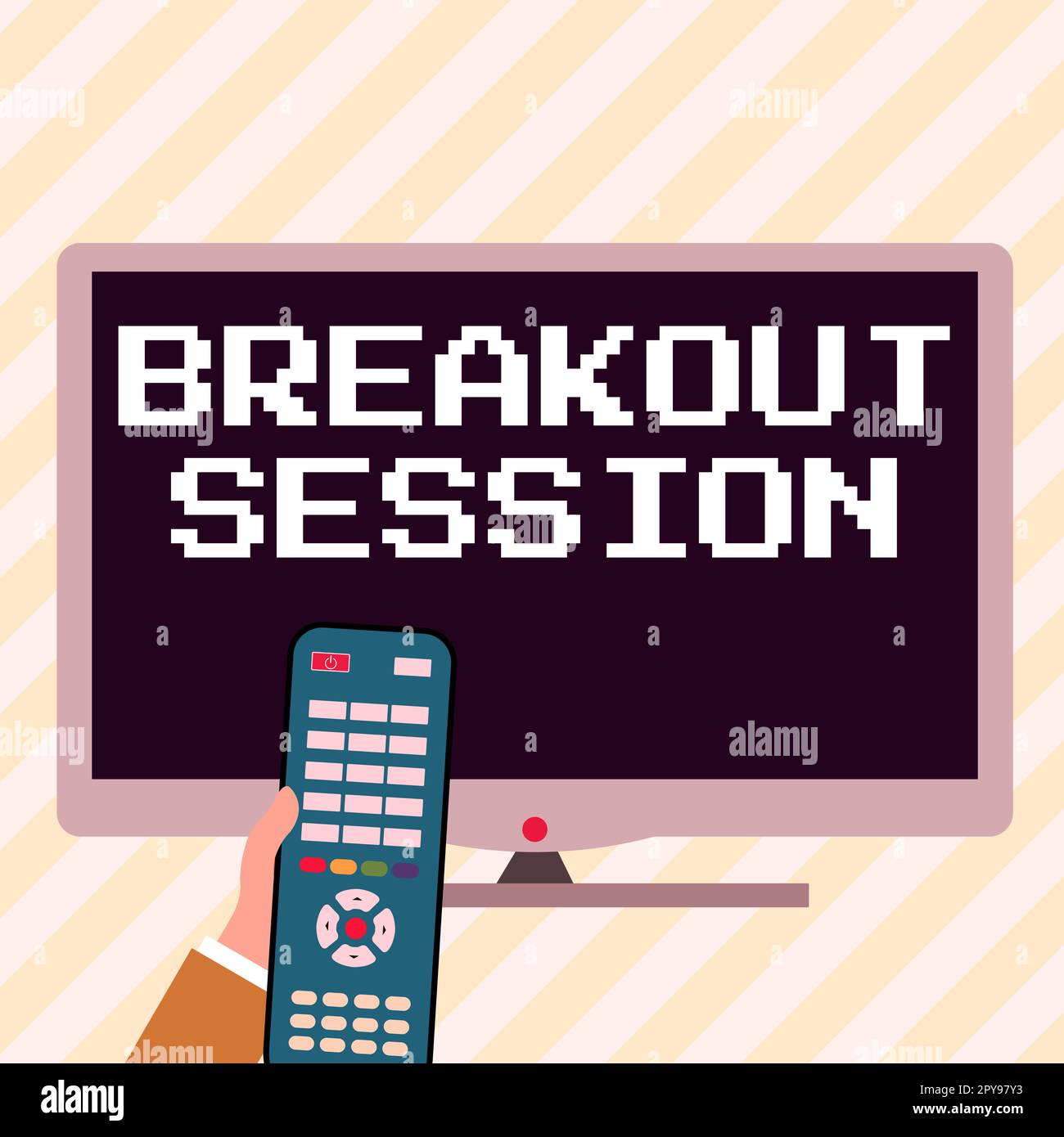 Sign displaying Breakout Session. Business concept workshop discussion ...