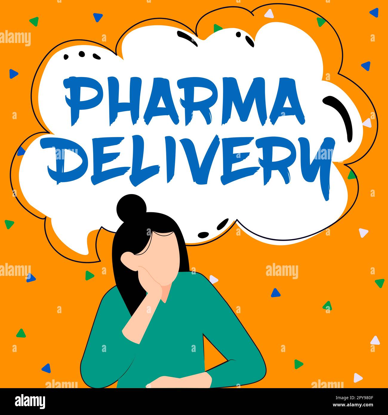 Text sign showing Pharma Delivery. Word Written on getting your ...