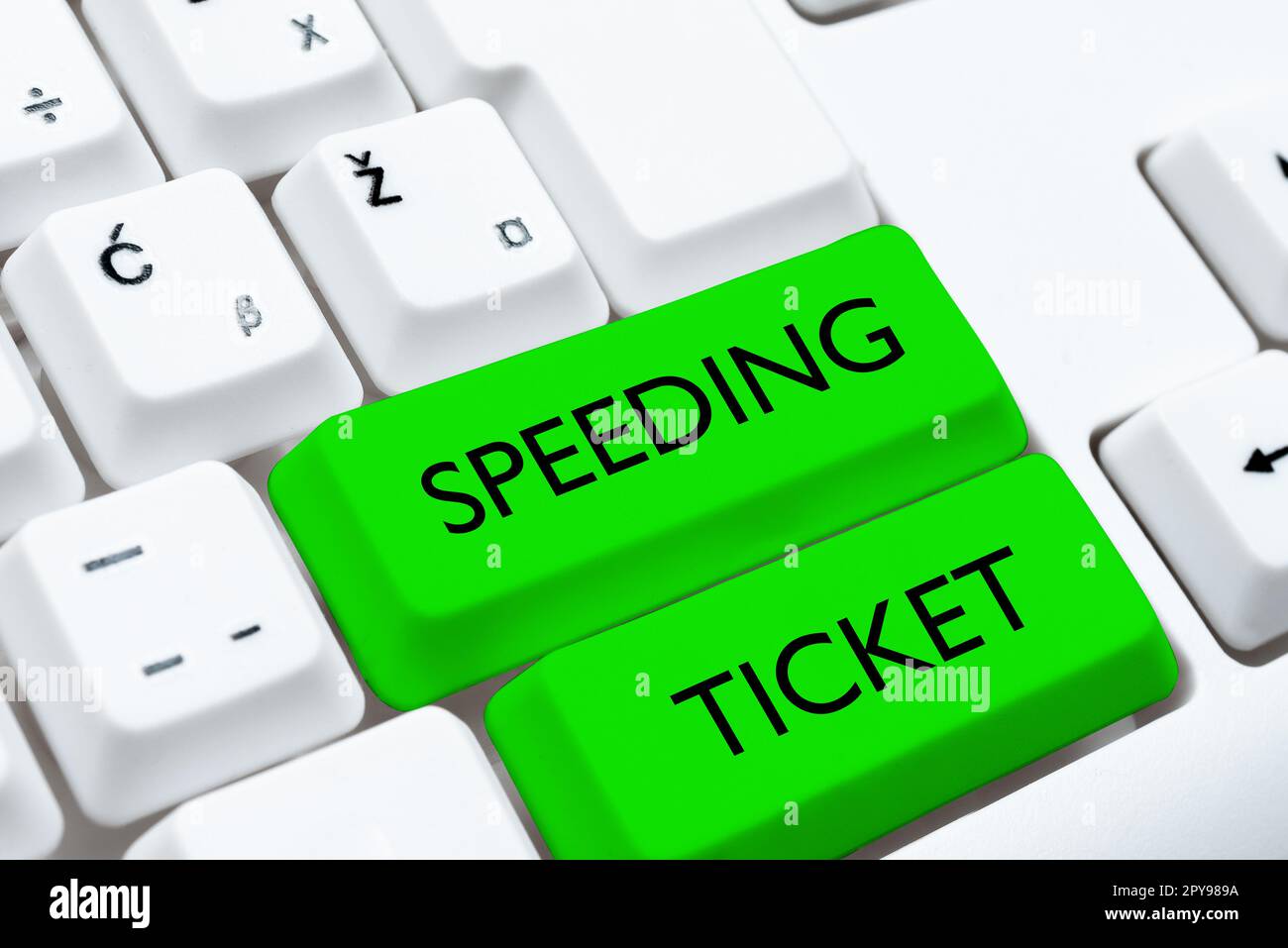 Conceptual display Speeding Ticket. Word Written on psychological test ...