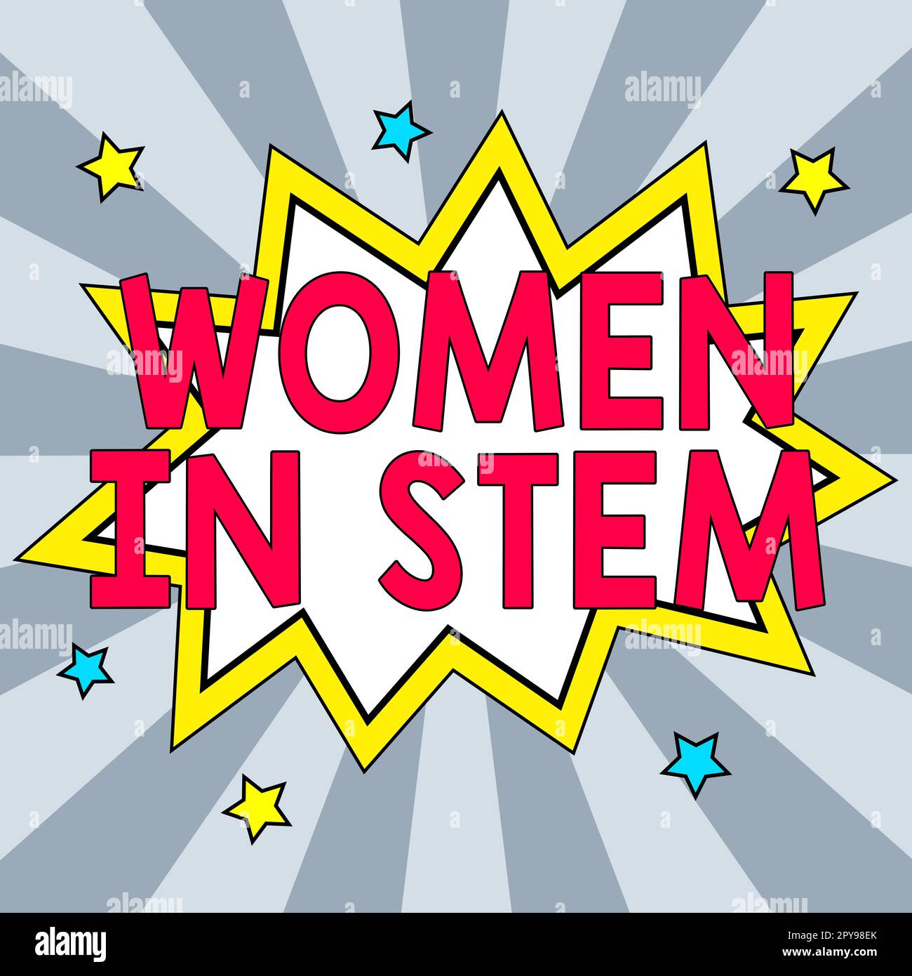 Conceptual display Women In Stem. Business showcase Science Technology ...