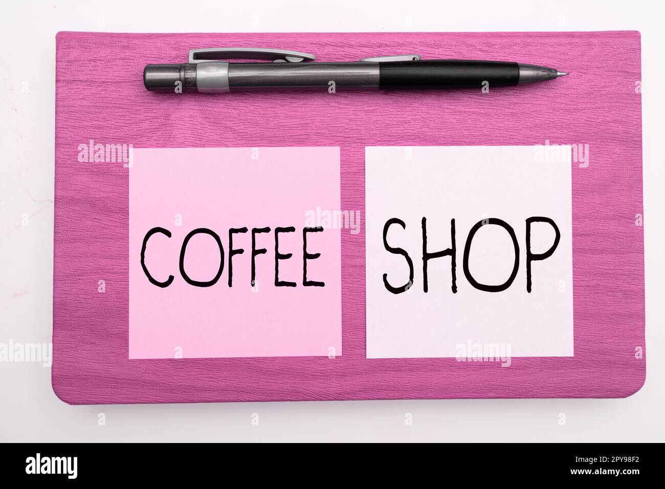 Text sign showing Coffee Shop. Word Written on small informal ...