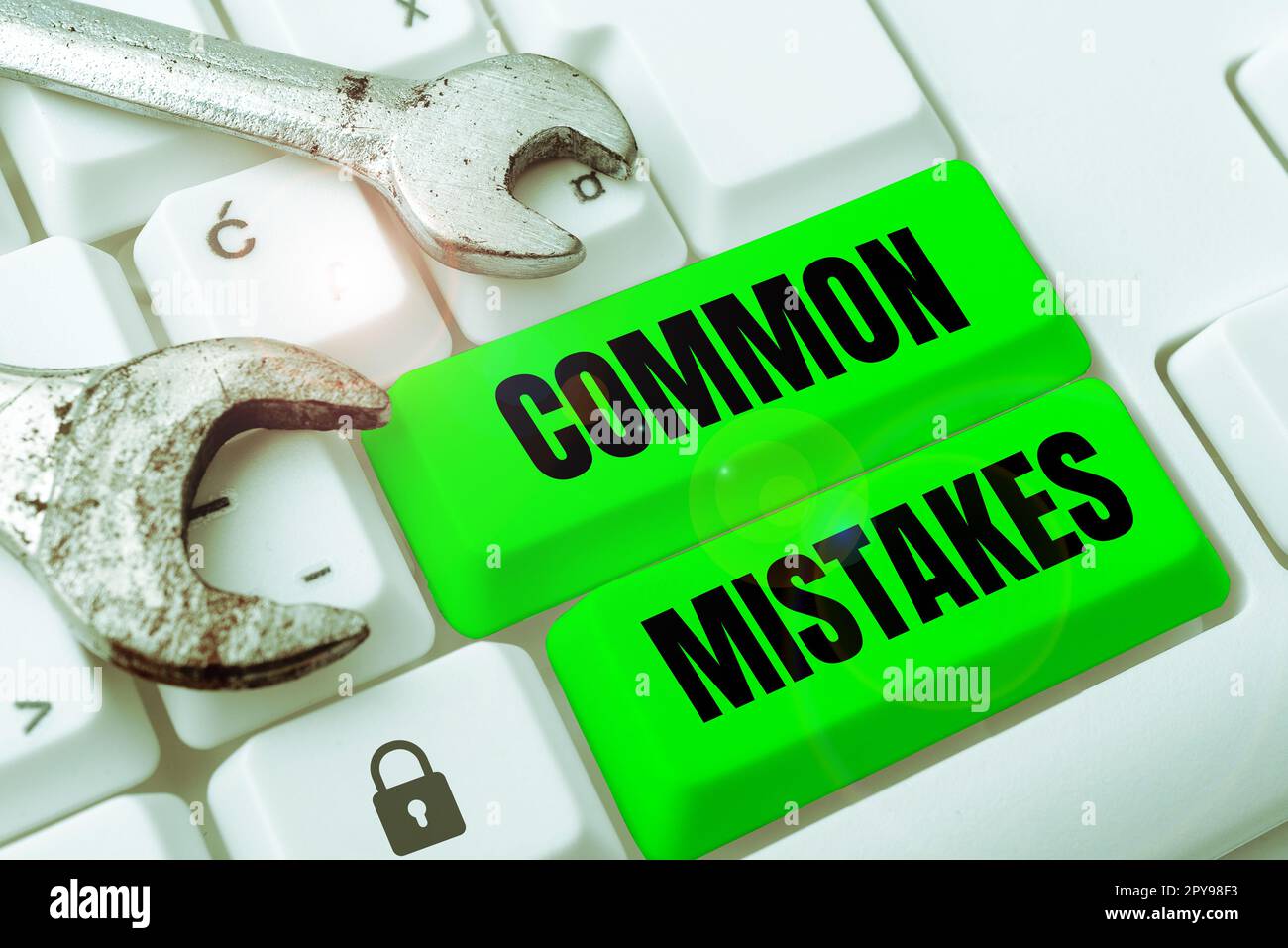 Text showing inspiration Common Mistakes. Business concept actions that ...