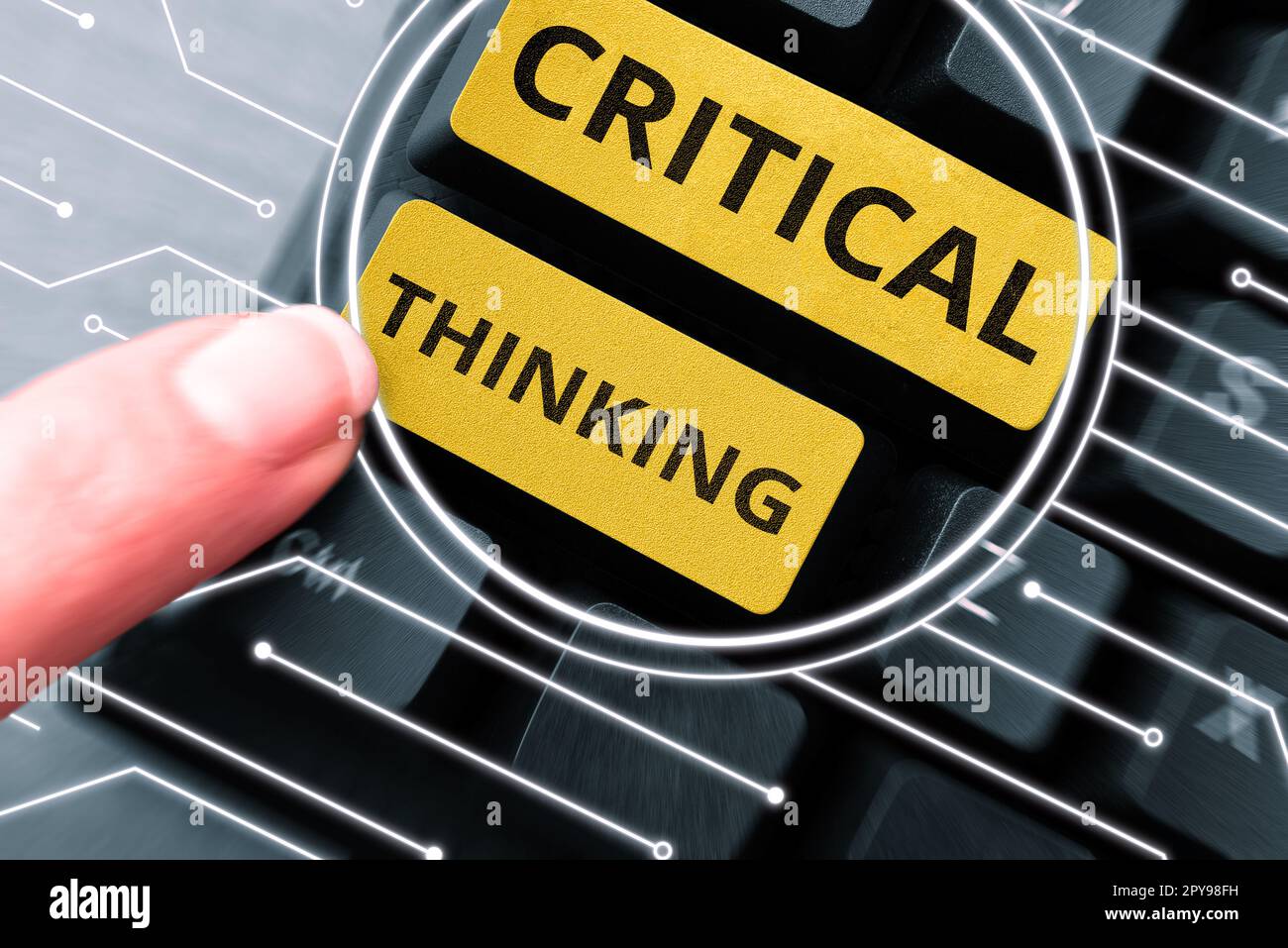 Handwriting text Critical Thinking. Concept meaning sequence of stages ...